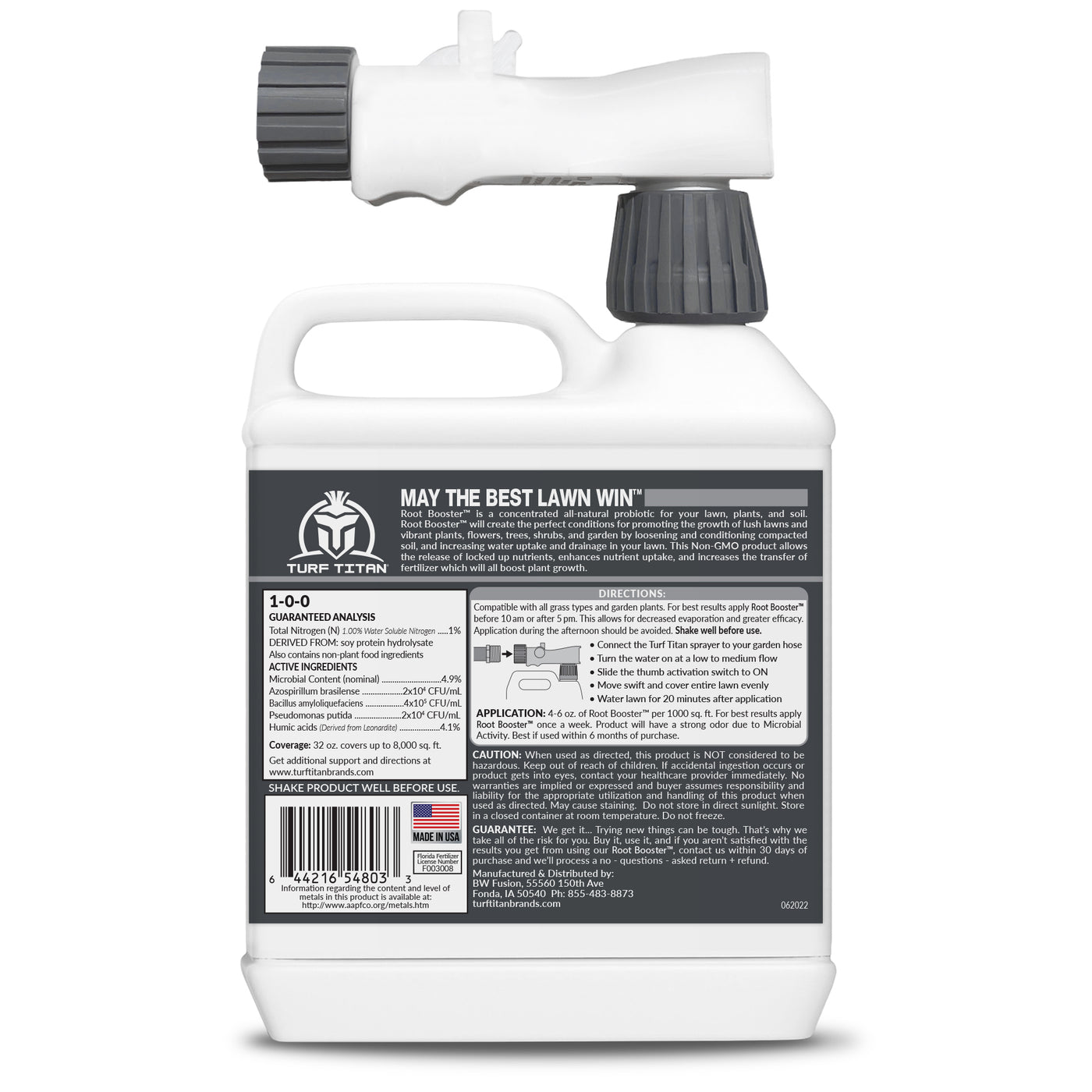 Root Booster - Liquid Lawn and Garden Probiotic with Microbes