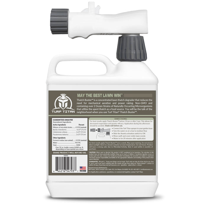 Thatch Buster - Liquid Lawn Dethatcher and Aerator