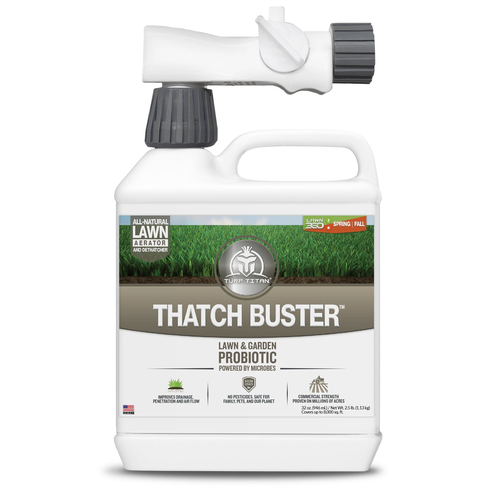 Thatch Buster - Liquid Lawn Dethatcher and Aerator